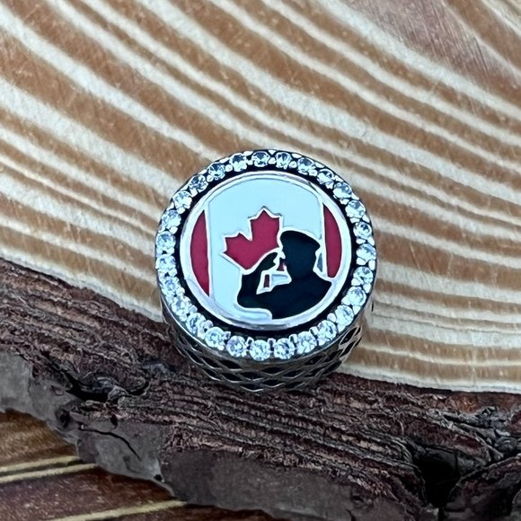 Pandora | Jewelry | Pandora Salute Our Troops Canada Exclusive Charm ...